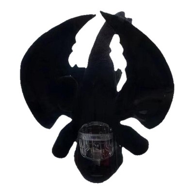 无牙仔头盔摆件可爱个性装饰品