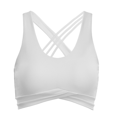 Slenddy Jokul白色美背瑜伽背心女外穿运动内衣防震聚拢文胸S8208