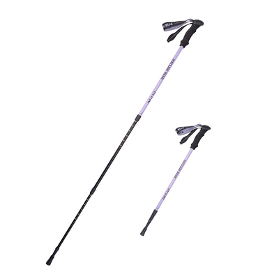 爬山拐杖专业户外登山杖手杖轻便折叠伸缩多功能德国男女款防身棍