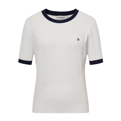 清凉舒爽时尚单品短袖针织衫