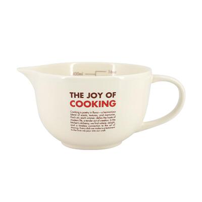 ezicok搅拌碗陶瓷打蛋碗烘焙碗家用引流碗带手柄面糊碗尖嘴碗面碗