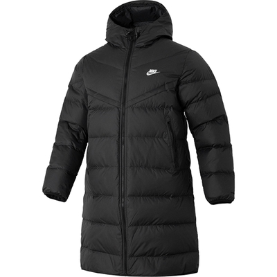 NIKE耐克连帽羽绒服男装春季保暖加厚棉羽夹克运动服外套女FB8180