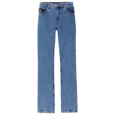 katespade男友风直筒牛仔裤