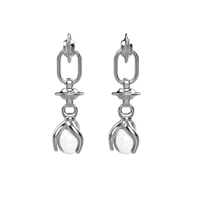 INIZIO无限环抱水滴耳环高级感