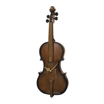 RHYTHM丽声静音实木挂钟