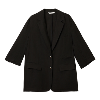 MSLAN都市通勤显瘦短袖西装