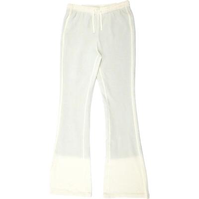 素然AnKoRau安高若春季女士单面磨毛抽绳修身开叉喇叭裤