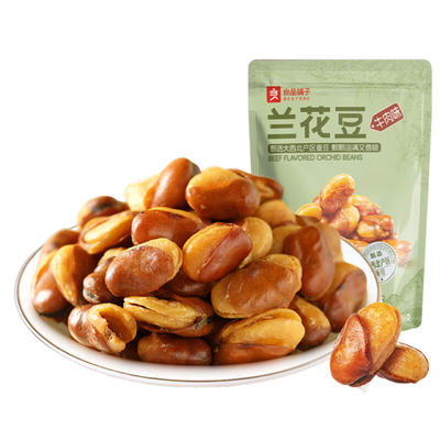 良品铺子牛肉味兰花豆香酥蚕豆