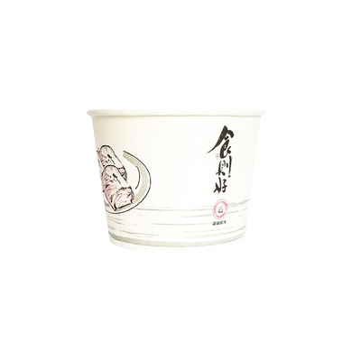 富强一次性加厚带盖外卖纸碗