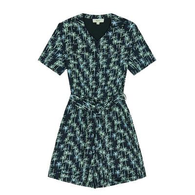 商场同款印花连衣裙时尚哈吉斯