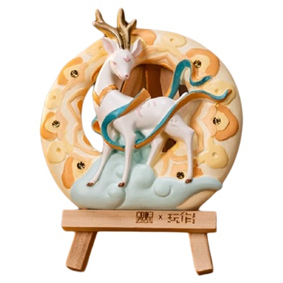 敦煌壁画DIY涂色石膏香薰冰箱贴