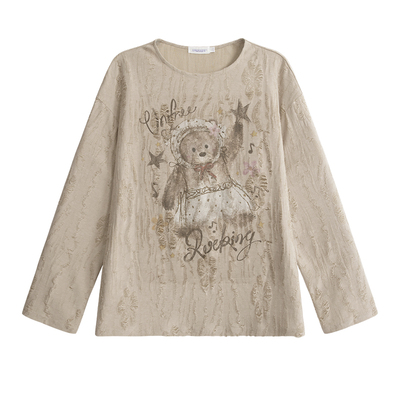 UNIFREEPLUS大码波嬉风长袖T恤