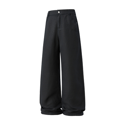 CHANMONTH夏季亚麻莱赛尔休闲裤