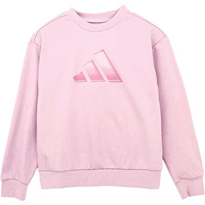 阿迪达斯春秋款女童圆领卫衣