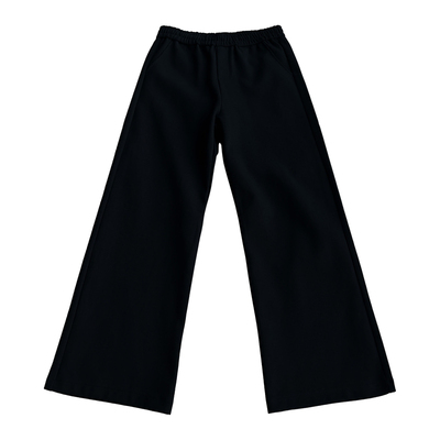 冬季加绒直筒A字阔腿卫裤休闲裤