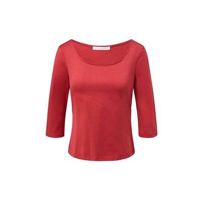 Amomento2025新款圆领五分袖T恤