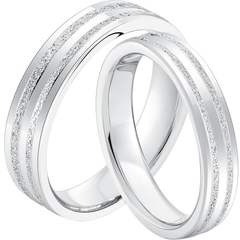 CRD克徕帝铂金对戒pt950白金戒指男结婚情侣磨砂素圈正品礼物送礼_虎窝淘