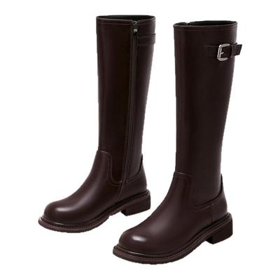 星期六复古英伦骑士靴