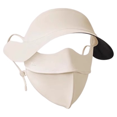 蕉下帽檐脸基尼AL333遮阳防晒口罩冰丝凉感骑行医美全脸防晒面罩