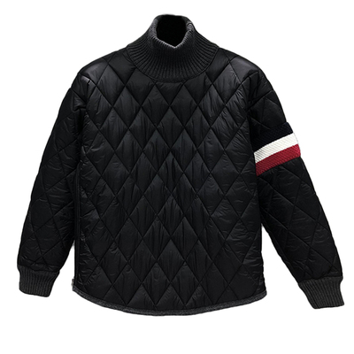 tb套头红白蓝加厚针织羽绒棉服