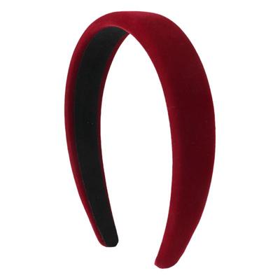 红色丝绒发箍女款复古港风头饰