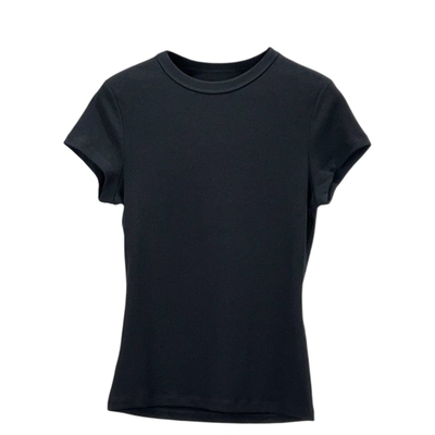 多色彩棉质圆领女士短袖T恤上衣