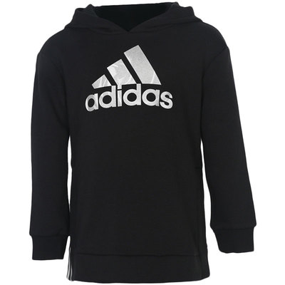Adidas/阿迪达斯正品当季新款男连帽黑色运动套头卫衣 GD3759