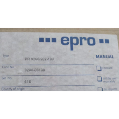 议价全新德国EPRO振动传感器PR9268/202-100 9200-06109