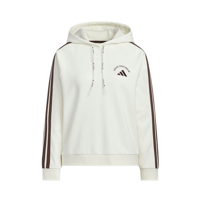 adidas阿迪达斯冬新款加绒运动休闲连帽套头衫女针织卫衣 KC0034