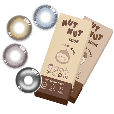 坚果力美瞳日抛原创设计爆款花色10片NUTNUTLOOK