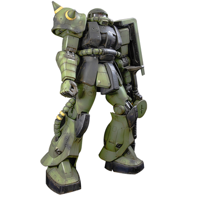 绿扎古做旧高达模型万代mega