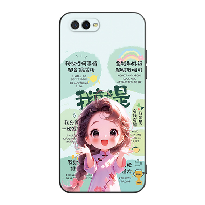 适用于oppok1唯美荷花新款手机壳