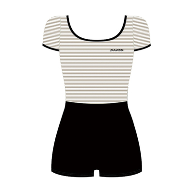 pulassi泳衣连体短袖平角