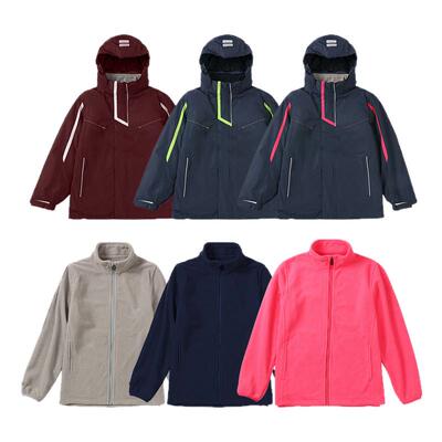 中小学生校服三合一冲锋衣外套