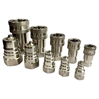 KSA快接NPT螺纹304不锈钢液压快速接头ISO7241-A/S1互换dnp/PAV1