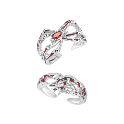 DOACH原创小众设计蜘蛛纯银戒指