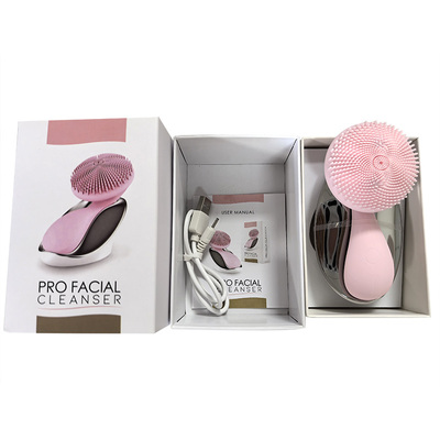 Rotation Silicone Face Brush Facial Pore Cleansing Brush