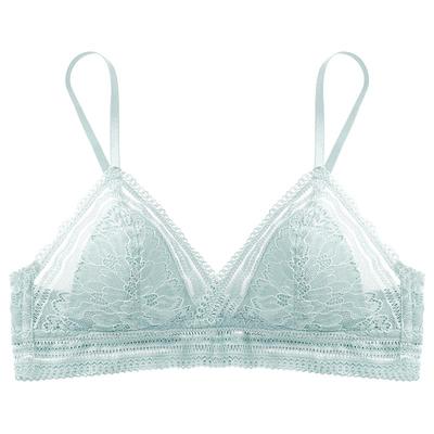 法式风薄款全蕾丝性感文胸三角杯