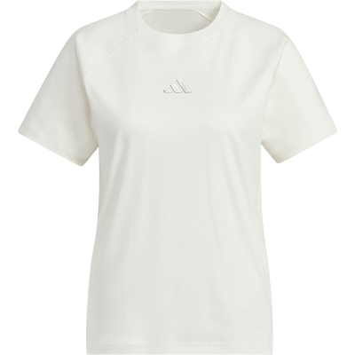 Adidas/阿迪达斯正品2025夏季款女士针织经典透气日常短袖KB7595