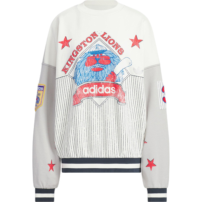 Adidas/阿迪达斯正品三叶草男女时尚圆领运动印花卫衣KG3146