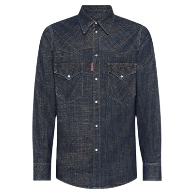 DSQUARED2/D2次方 秋冬系列男士时尚衬衫上衣