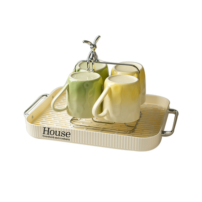 舍里渐变一人一杯水杯组合套装