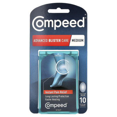 Compeed,高级护理，中等，10 个活性凝胶垫