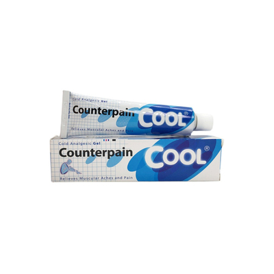 泰国施贵宝Counterpain蓝色清凉型薄荷味按摩膏肩膀肩颈健身肌肉