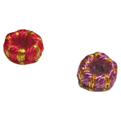 纯手工编织莲花圈太岁结线圈隔圈项链手链绳配件3 毫米孔径可定制