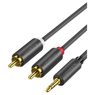 绿联音频线1分二3.5mm转双莲花头