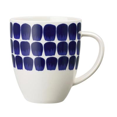 芬兰arabia24小时复古蓝马克杯