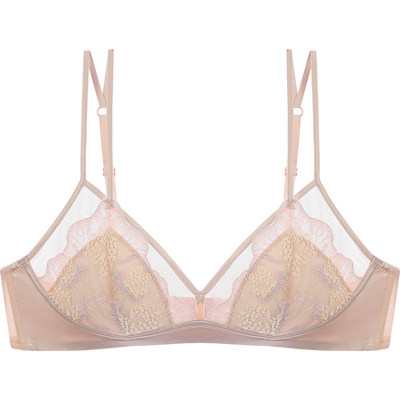 BOTHYOUNG小胸内衣女蕾丝新款文胸套装无钢圈法式三角杯性感胸罩