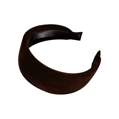 加宽加厚复古彩色丝绒发箍女新款