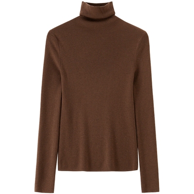 【绵羊毛】BANANA BABY2025年冬新款高级感针织衫女高领显瘦打底